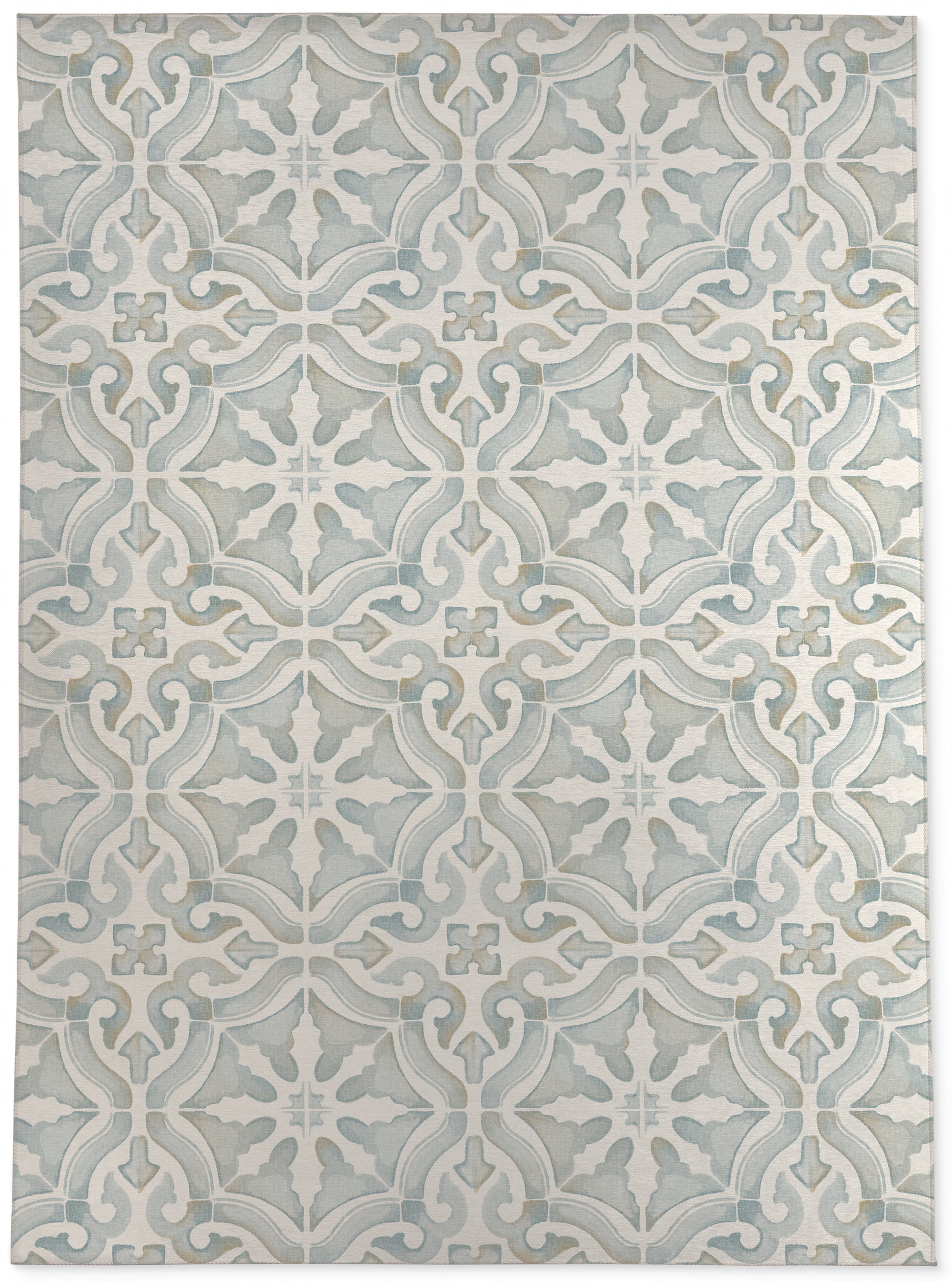 Three Posts™ Manriquez Watercolor Tiles Kitchen Mat - Wayfair Canada