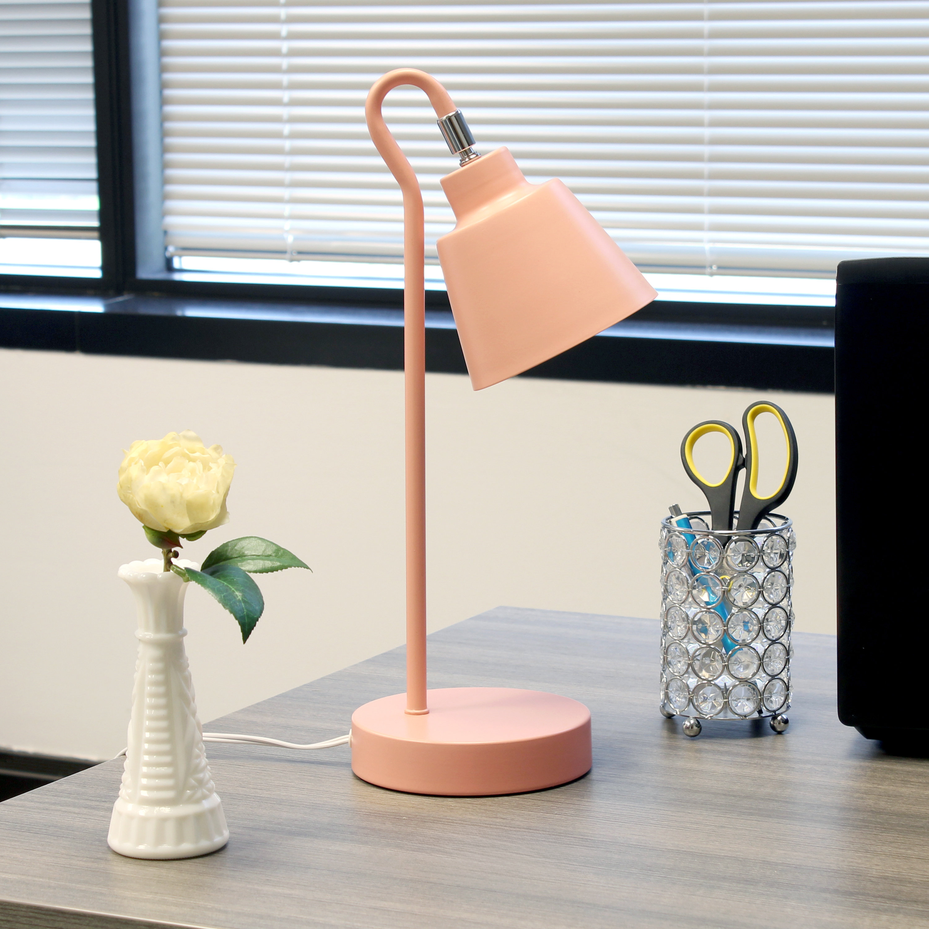 Ebern Designs Simple Designs 16 Inch Coyne Metal Looped Desk Task Lamp ...