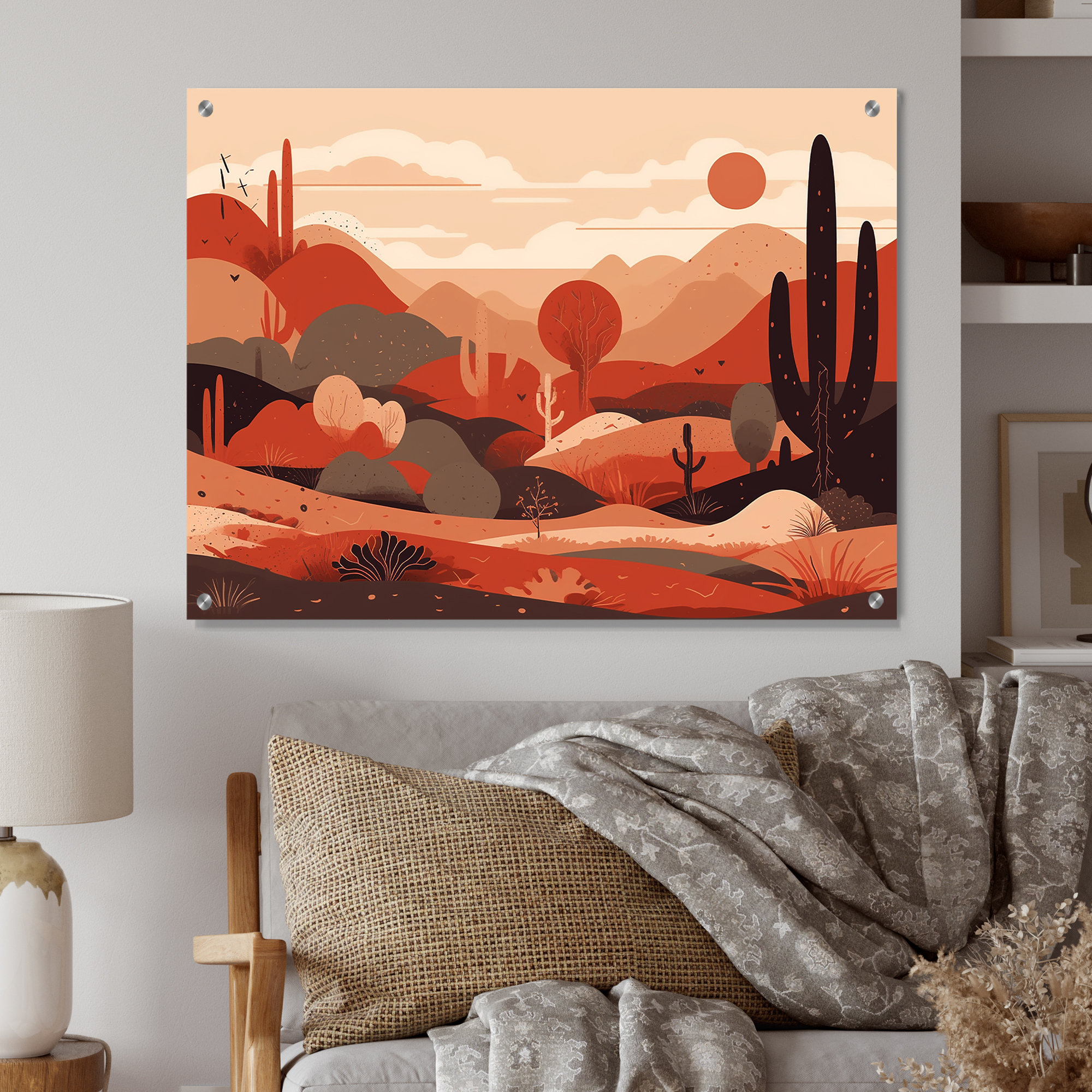 Loon Peak® Sublime Desert Simplicity - Minimalism Acrylic Wall Art ...