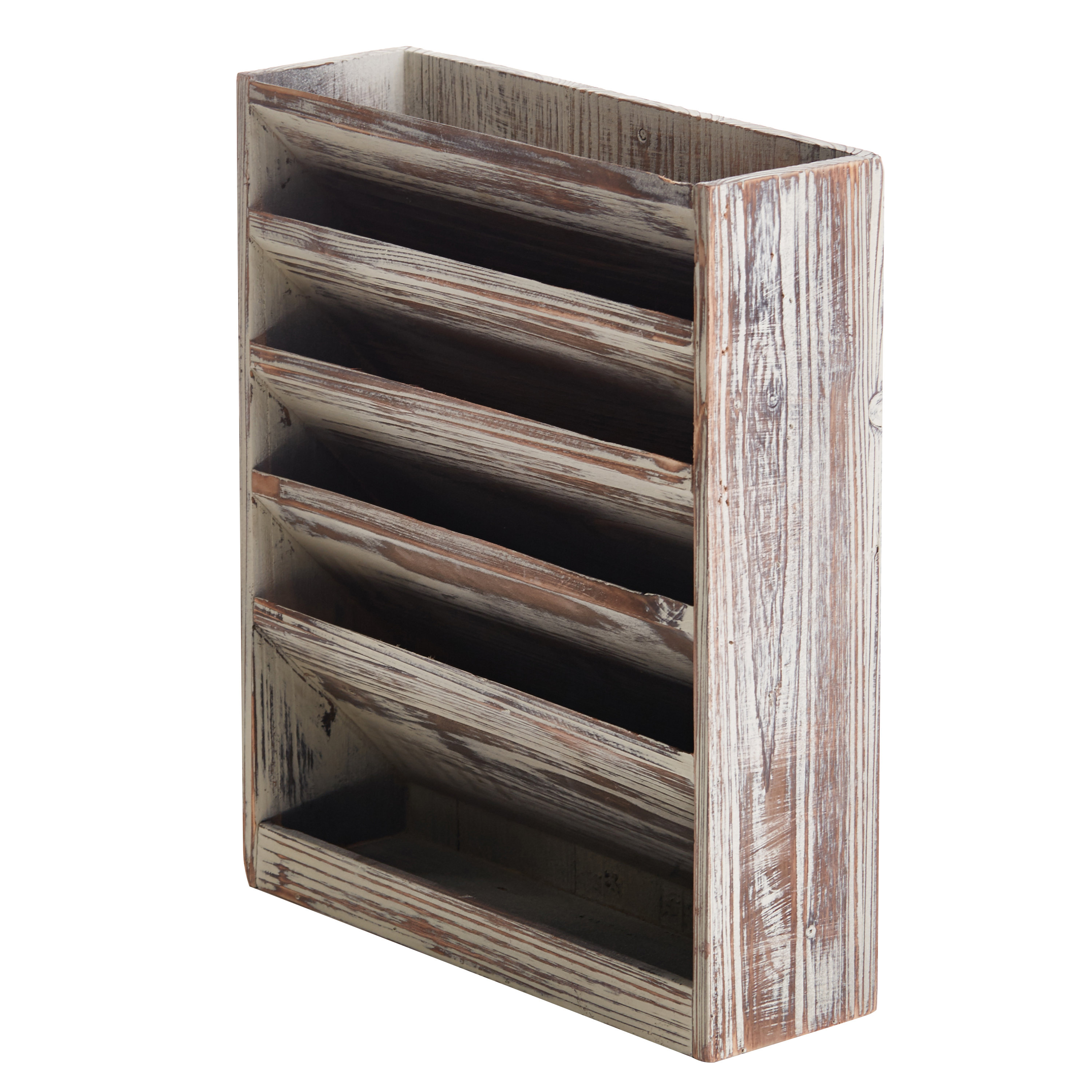 Loon Peak® Eulah 5 Slot Wall Mail Holder Document Rack | Wayfair