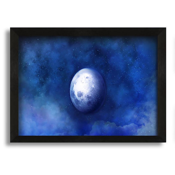 Brayden Studio The Blue Moon Beauty - Single Picture Frame Graphic Art ...