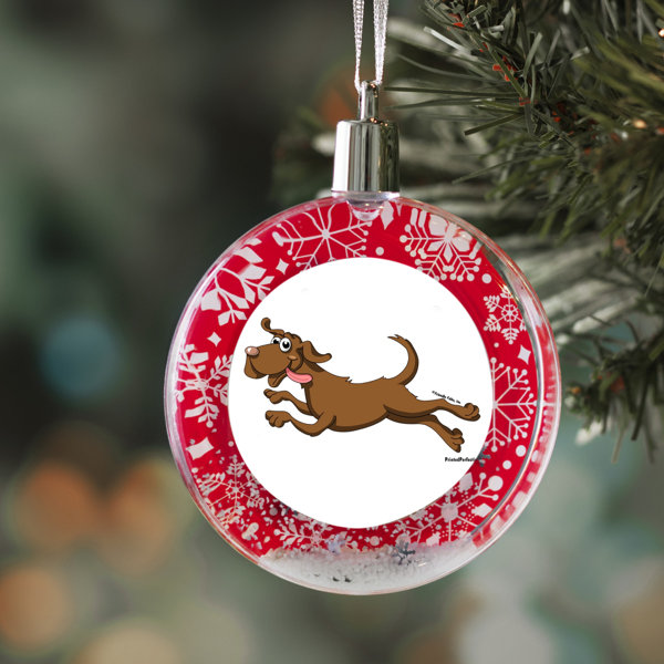 Printed Perfection Personalized Chocolate Lab Christmas Snow Globe ...