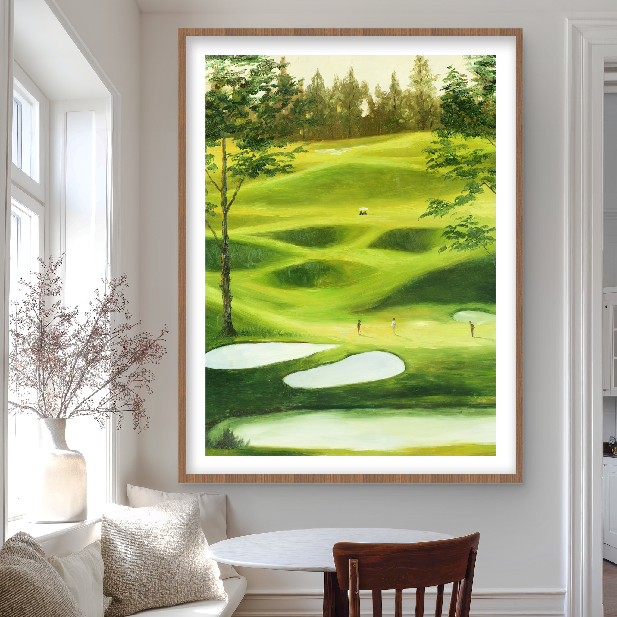 Lark Manor™ Big Golf Course - Contemporary Office Framed Matted Print ...