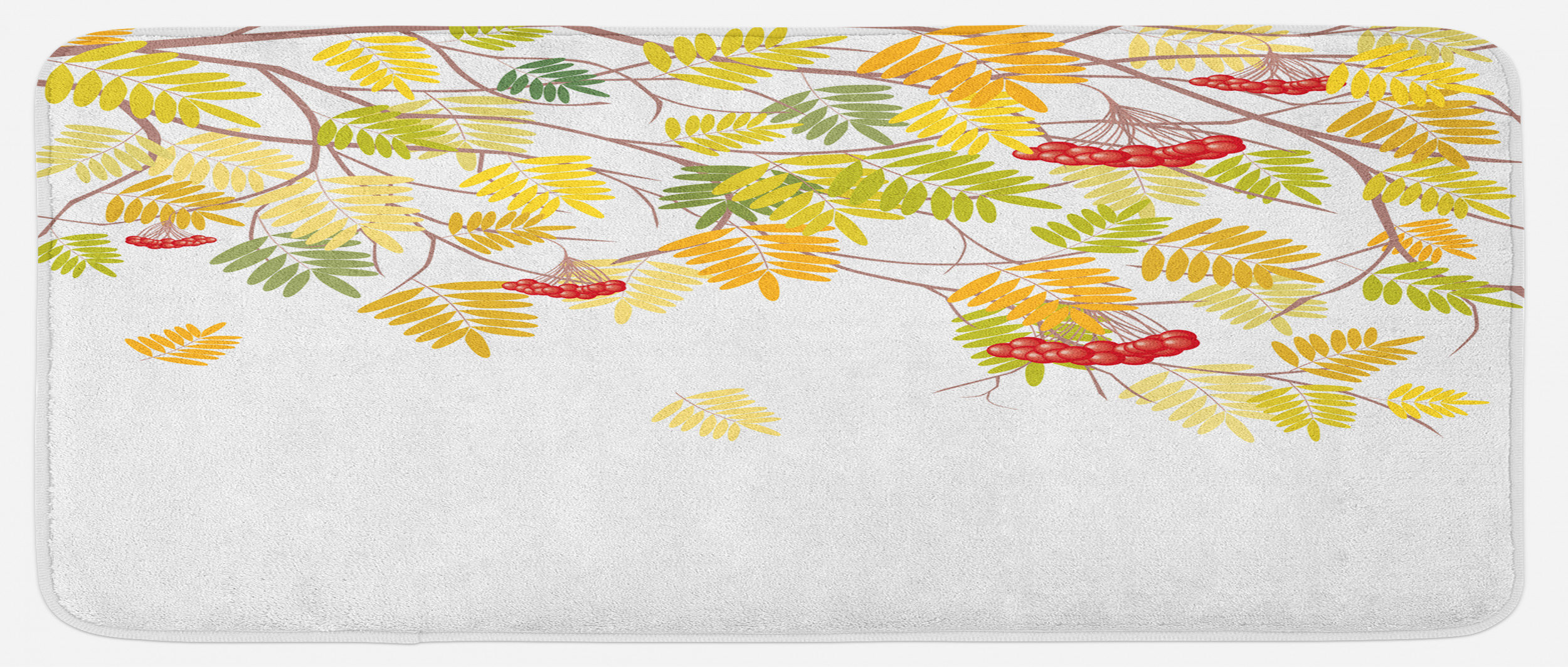 East Urban Home Colorful Autumn Season Theme Vivid Rowan Tree With ...