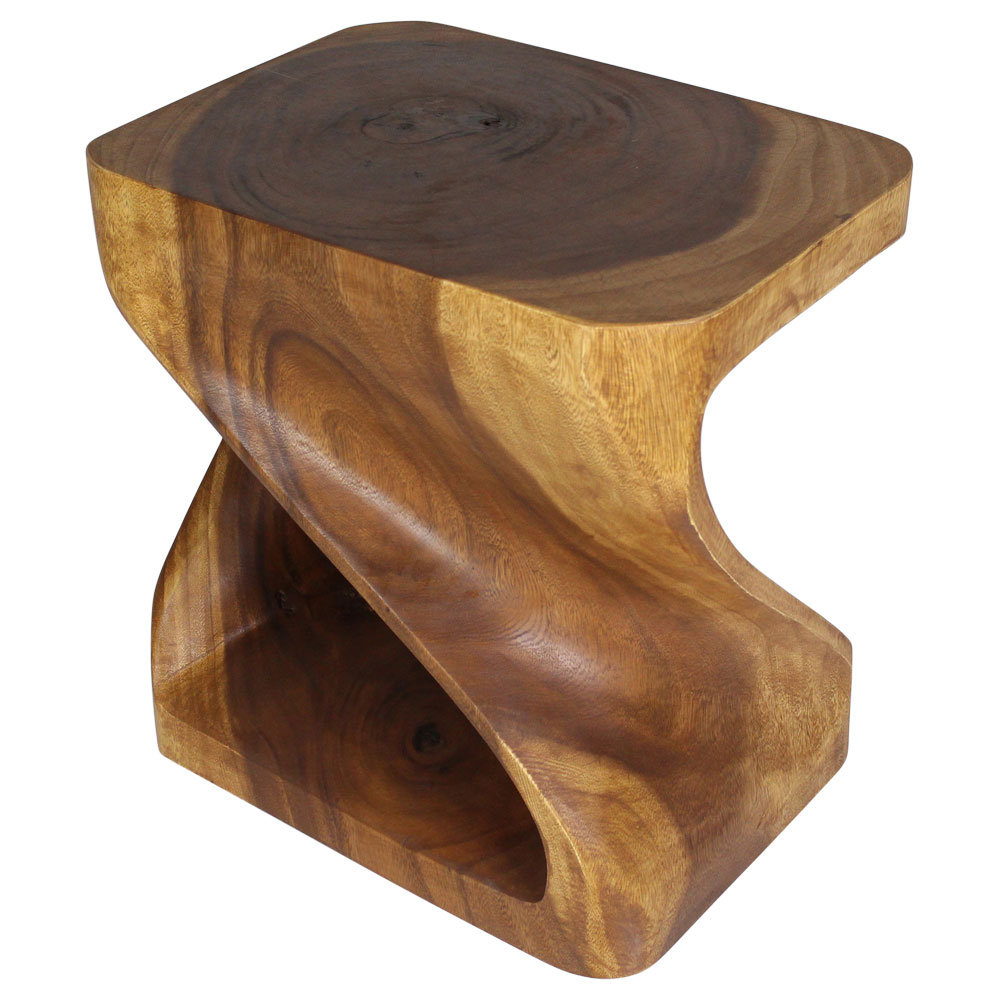 Millwood Pines Bokchito Solid Wood Abstract End Table - Wayfair Canada