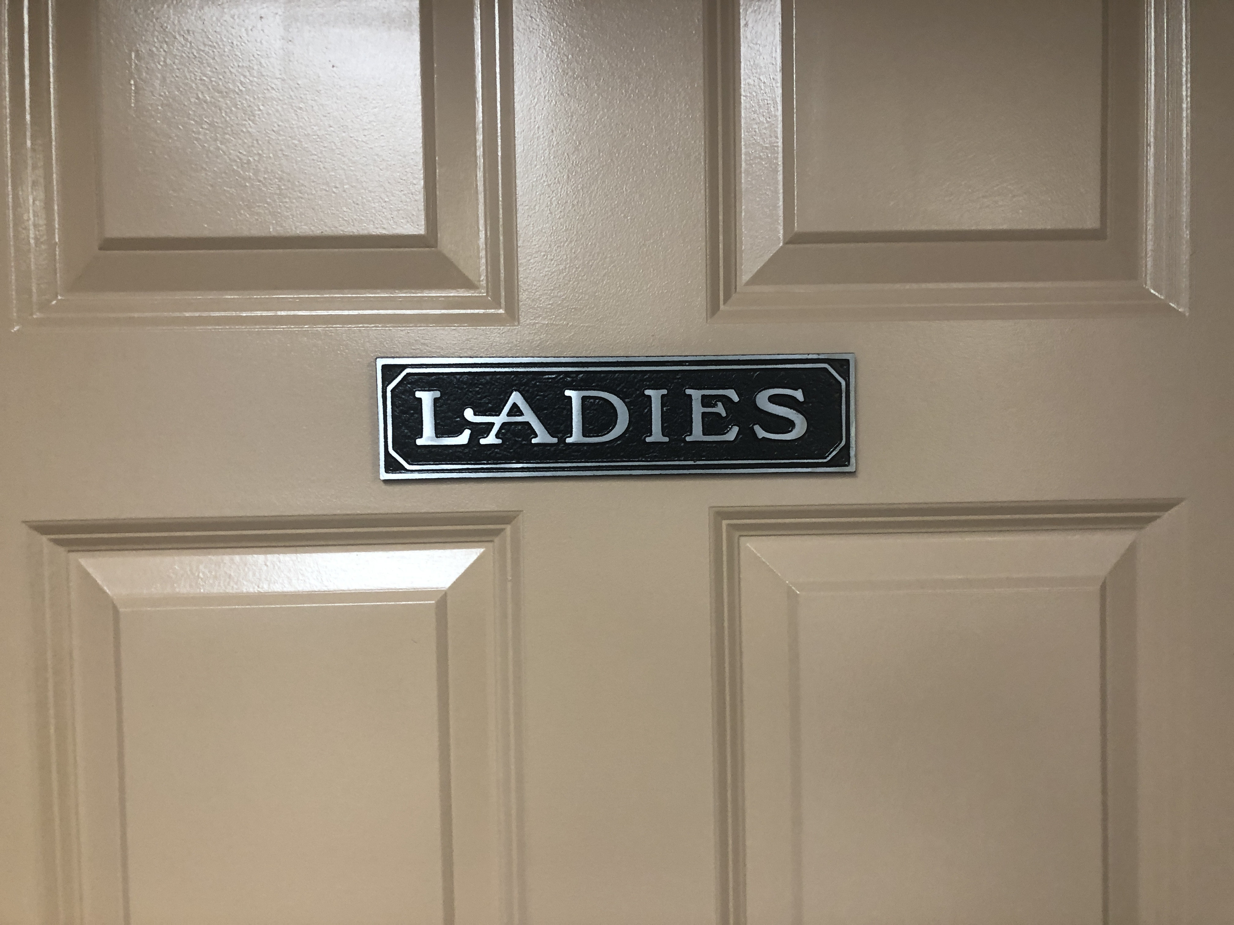 K Castings, Inc. Ladies Aluminum Door Sign | Wayfair
