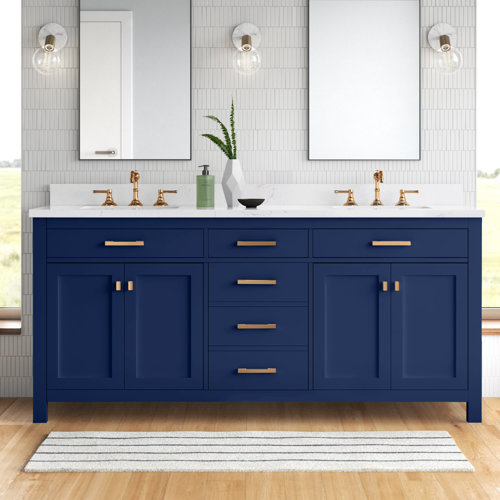 Blue Bathroom Vanities You'll Love | Wayfair