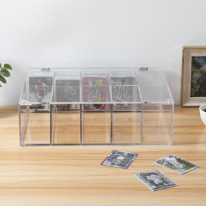 MyGift 5 Compartment Sport Trading Card Storage Box & Reviews | Wayfair