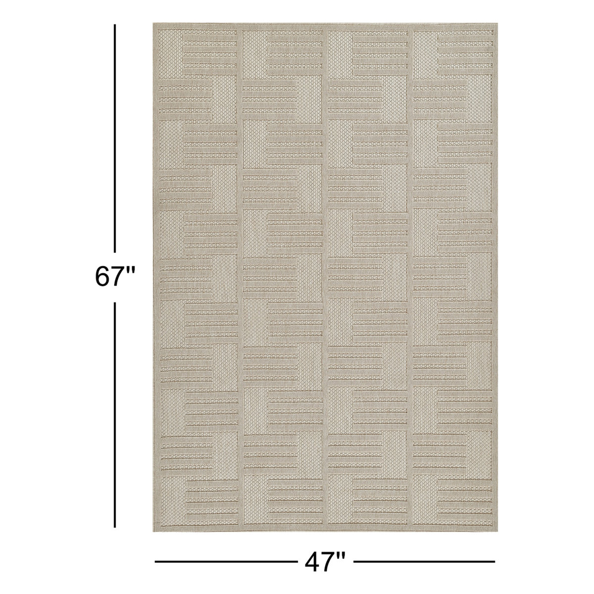 AllModern Trilby Geometric Machine Woven Polypropylene Indoor / Outdoor ...