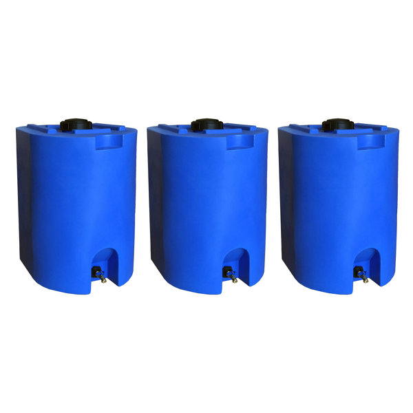 WaterPrepared 55 Gal Stackable Design Utility Water Tank with Large Cap ...