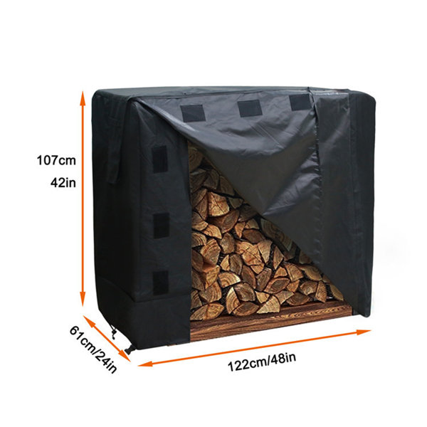 Rebrilliant 24'' W x 48'' D Log Store Cover | Wayfair