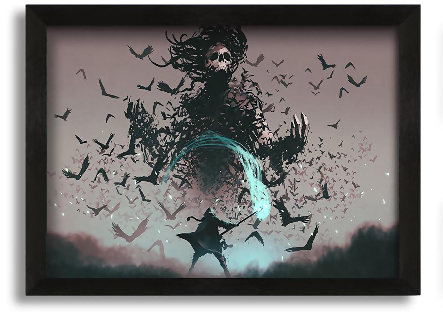 Happy Larry The Crow Devil - Picture Frame Painting on Canvas | Wayfair ...