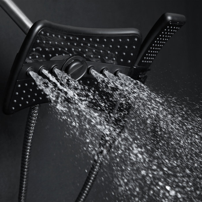 AKDY Massage/Jet Dual Shower Head & Reviews | Wayfair