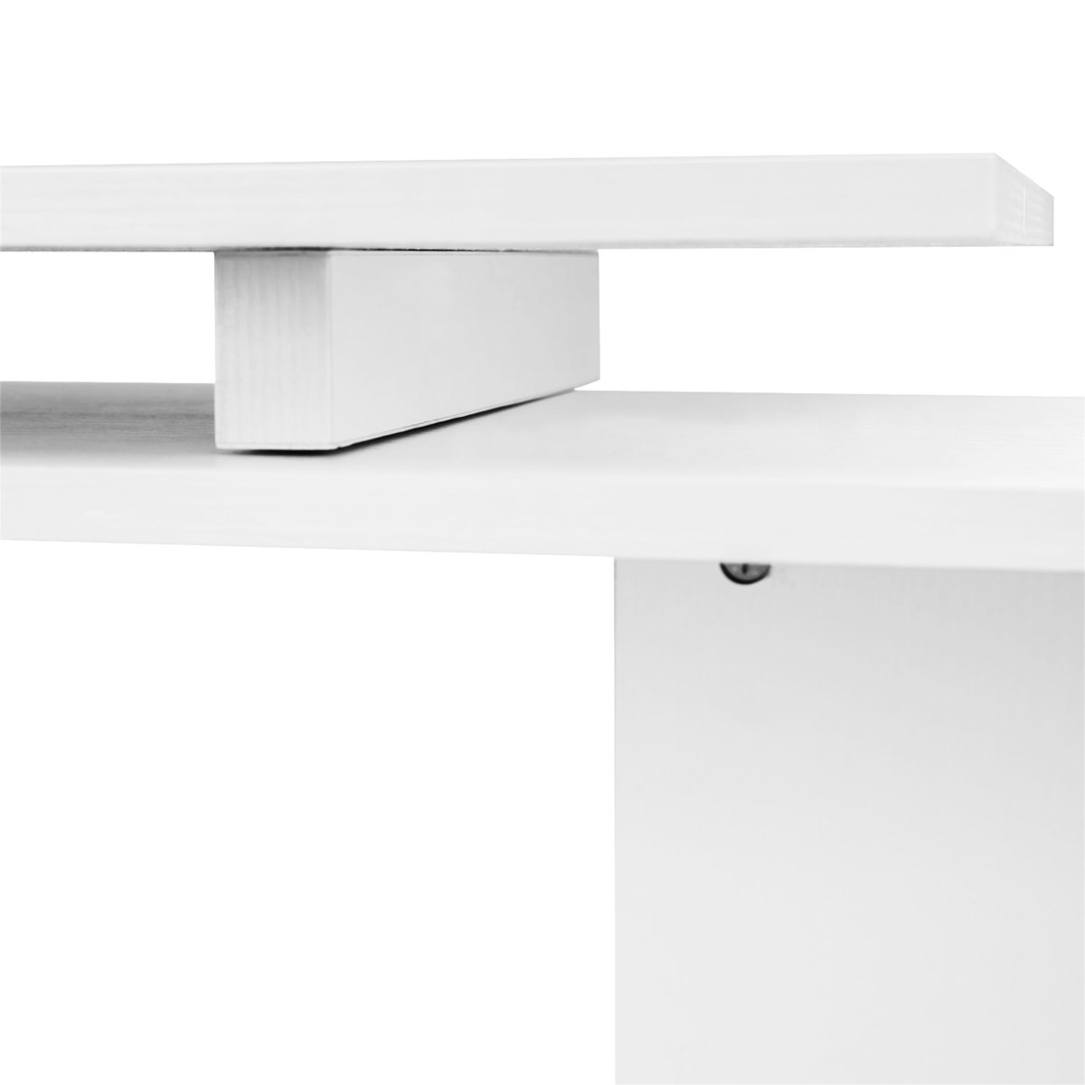 Brayden Studio® 55" 360° Rotating Corner Computer Desk Modern L-Shaped ...