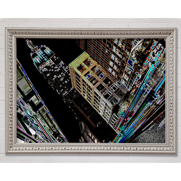 Bright Star New York 5Th Ave Empire State - Single Picture Frame Print ...