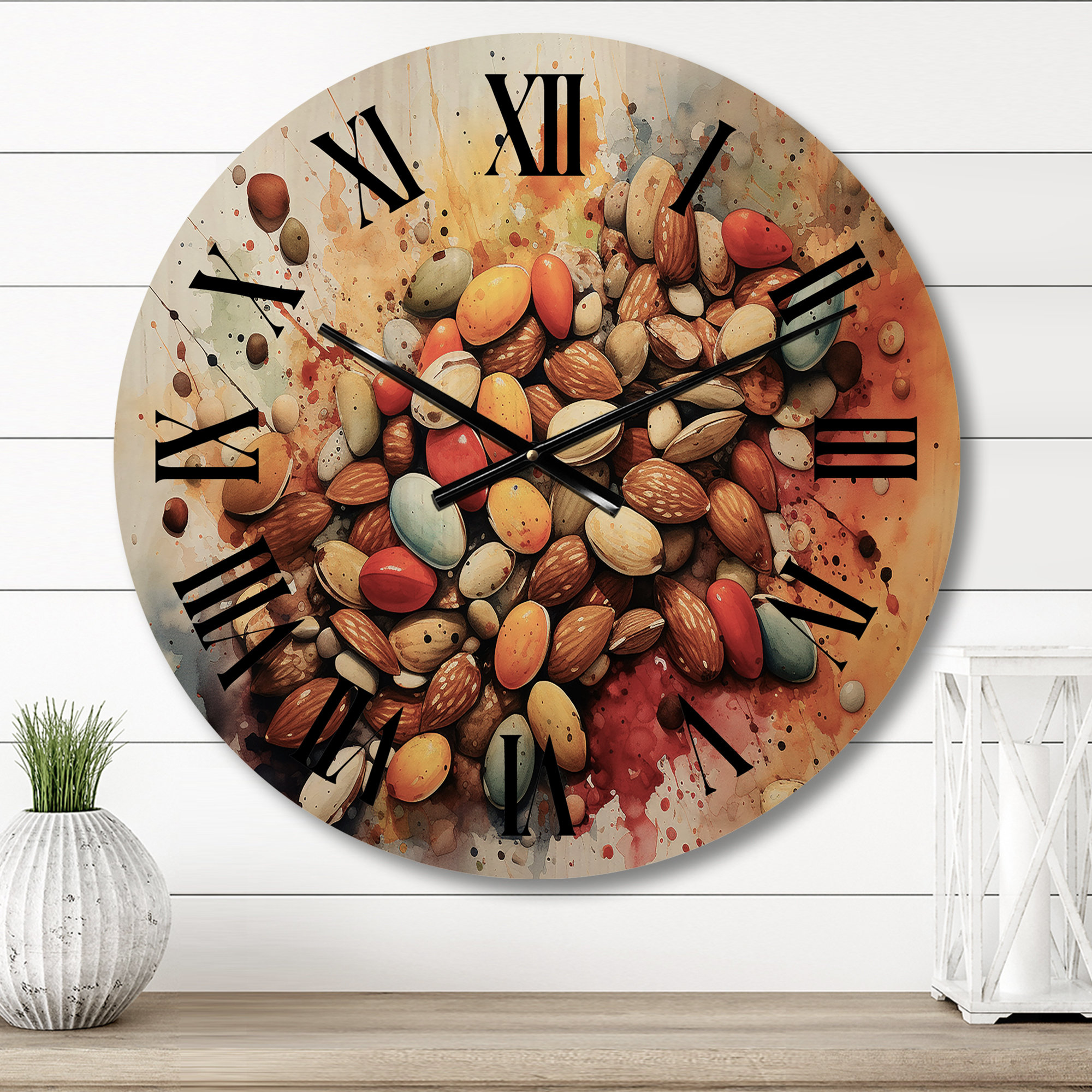 East Urban Home Red Nuts Explosion - Food & Beverage Oversized Wood ...