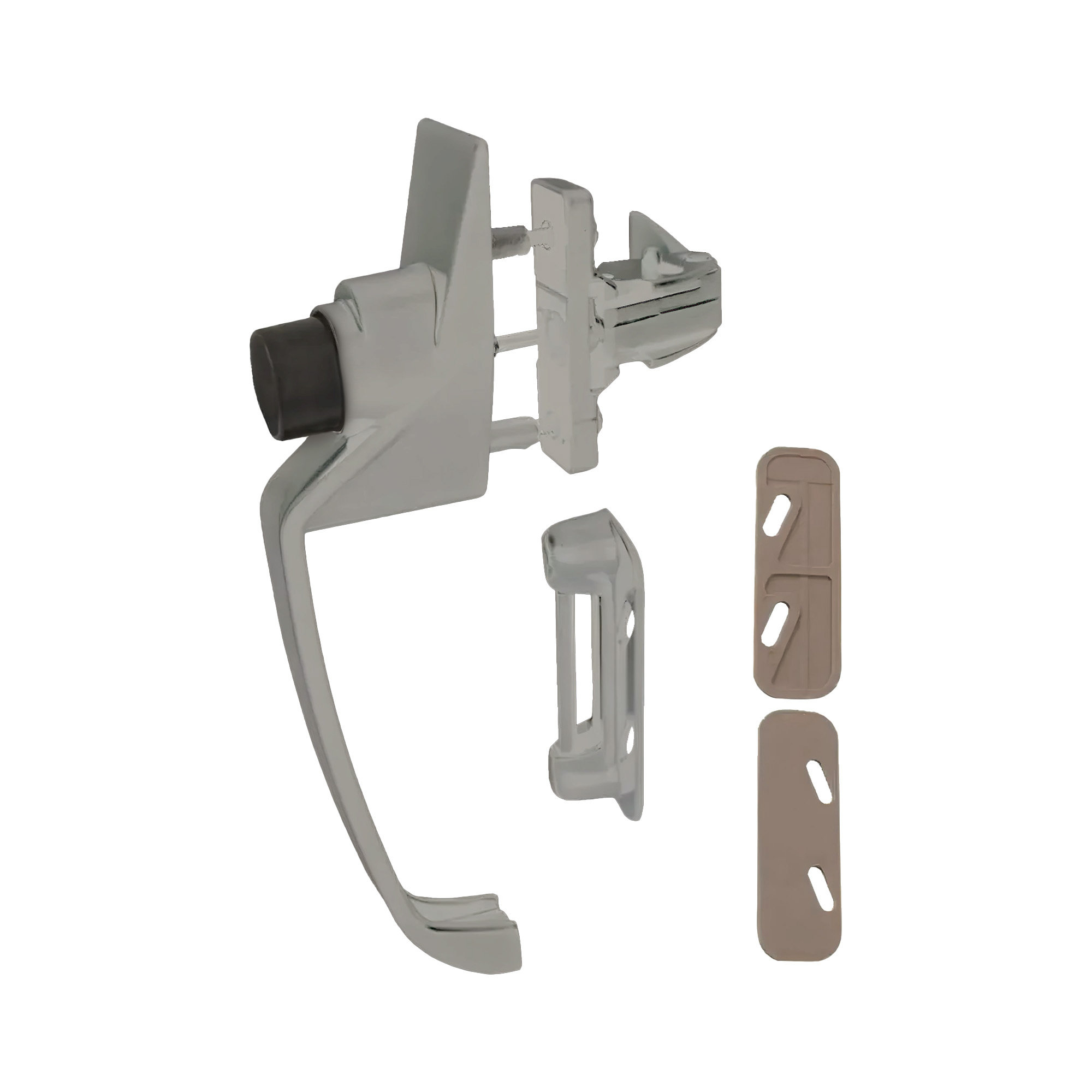 Brixwell 17-82 Push Button Latch Set Black Finish | Wayfair