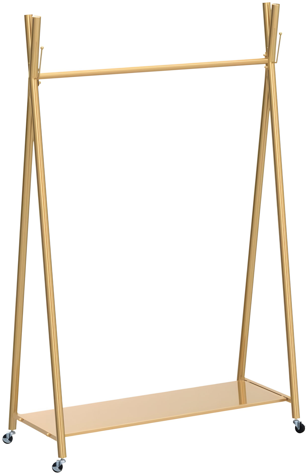 Hokku Designs Heavy Duty Metal X-Type Rolling Garment Rack With Wheels ...