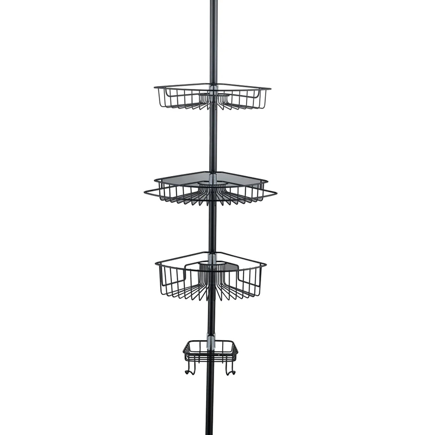 Rebrilliant 4-tier Corner Tension Pole Shower Caddy | Wayfair