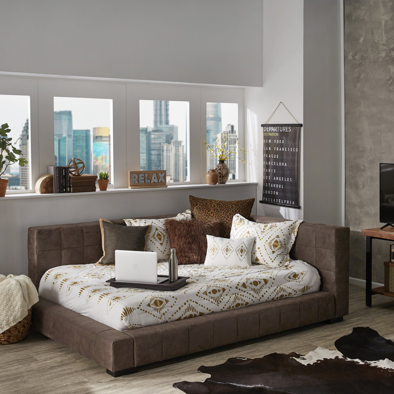 Steelside™ Beckham Upholstered Low Profile Platform Bed & Reviews | Wayfair