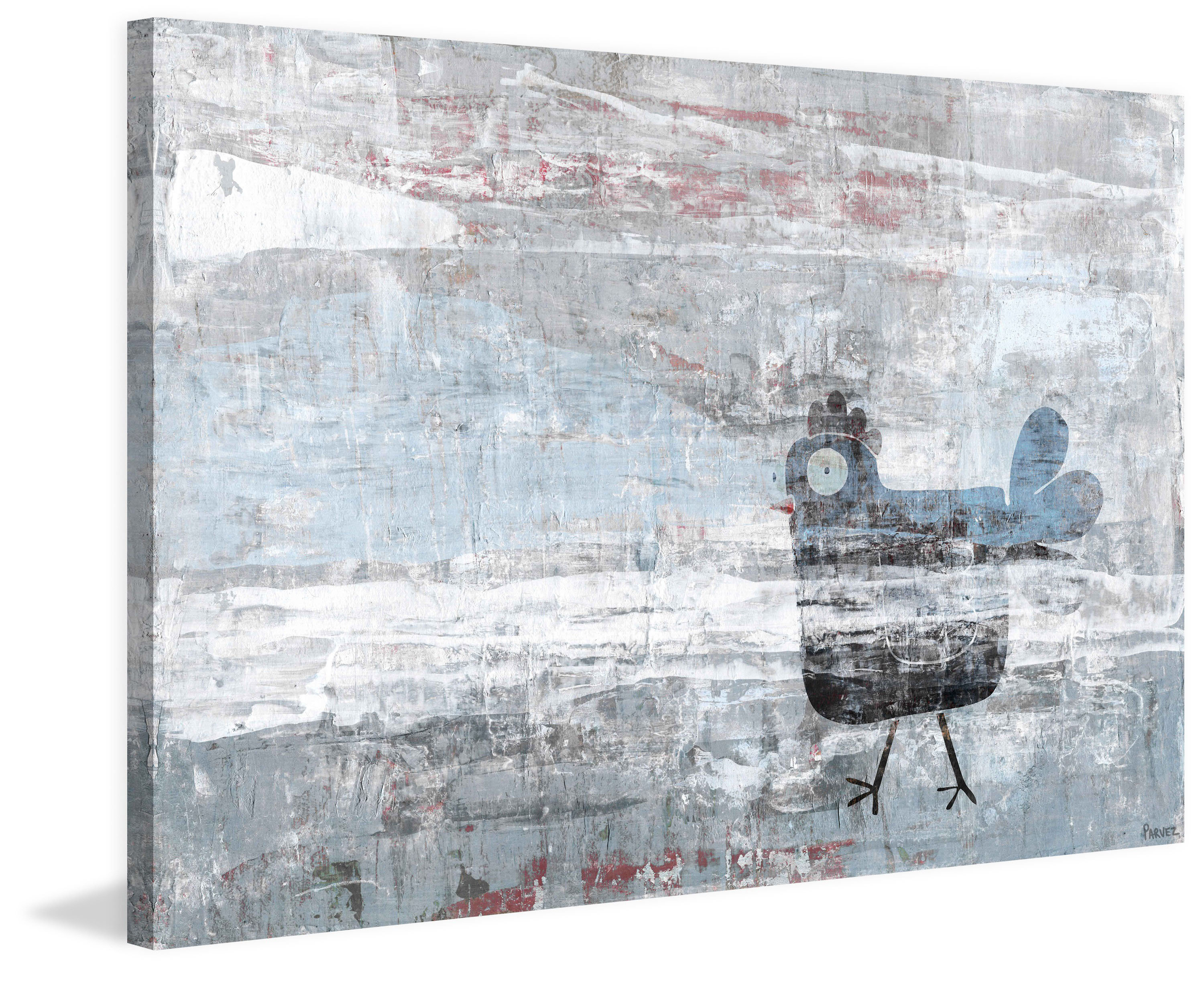 Parvez Taj 'Hazy Hen' Painting Print on Wrapped Canvas | Wayfair