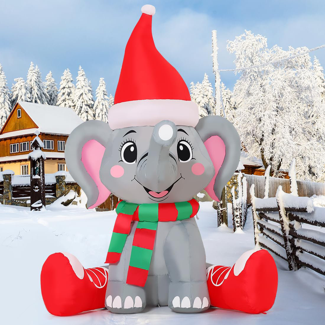 The Holiday Aisle® Christmas Inflatables 5 FT Height Christmas ...