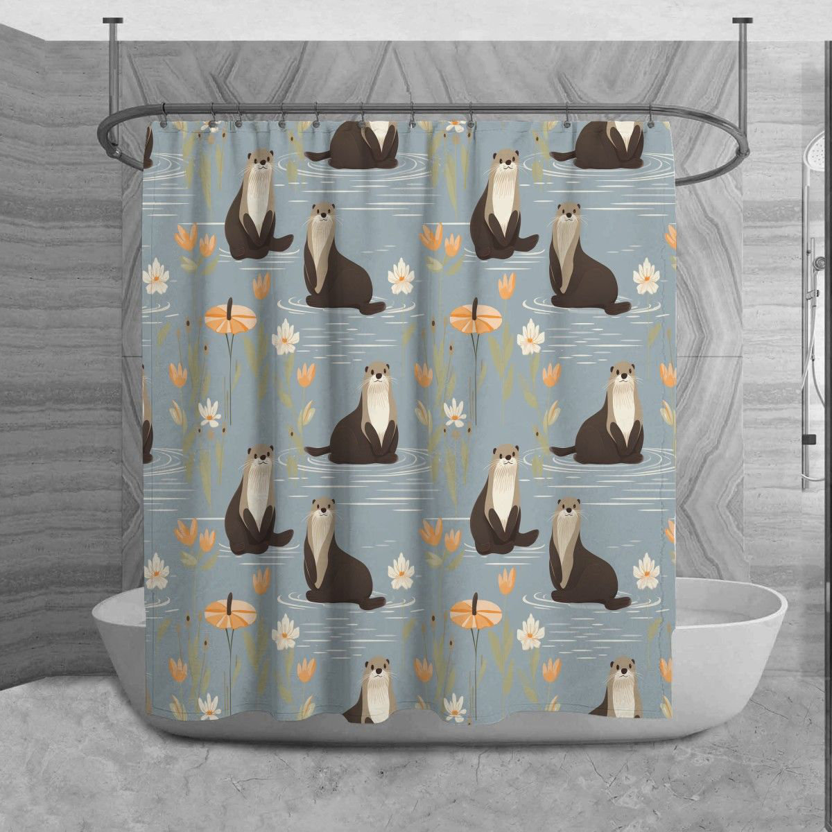 East Urban Home Yesley Shower Curtain | Wayfair