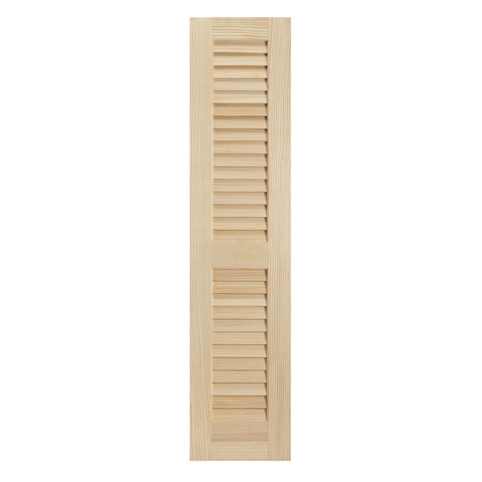 Door to Door Door Company Plantation Louver/Louver Door 80'' Solid Wood ...