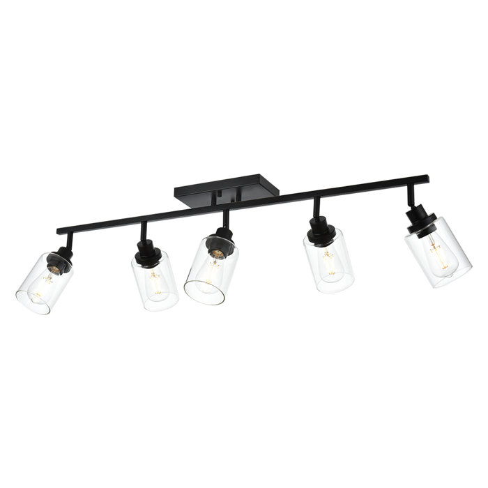 BONLICHT 40.1'' 5 -Light Fixed Track Lighting Track Kit with Dimmable ...