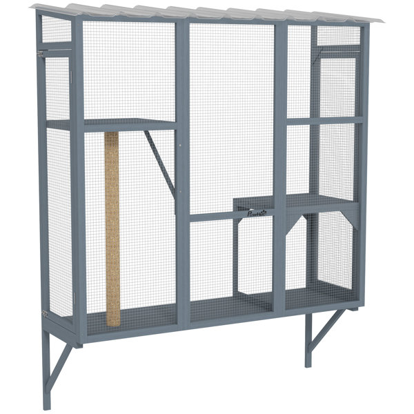 Tucker Murphy Pet™ Catio Outdoor, Cat Window Catio for 2-3 Large Indoor ...