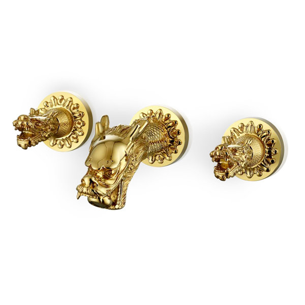 KruggReflectionsUSA DR-Wall Wall Mounted Faucet Bathroom Faucet | Wayfair