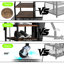 17 Stories Golf Bag Storage Stand Multifunctional Metal Golf Bags ...
