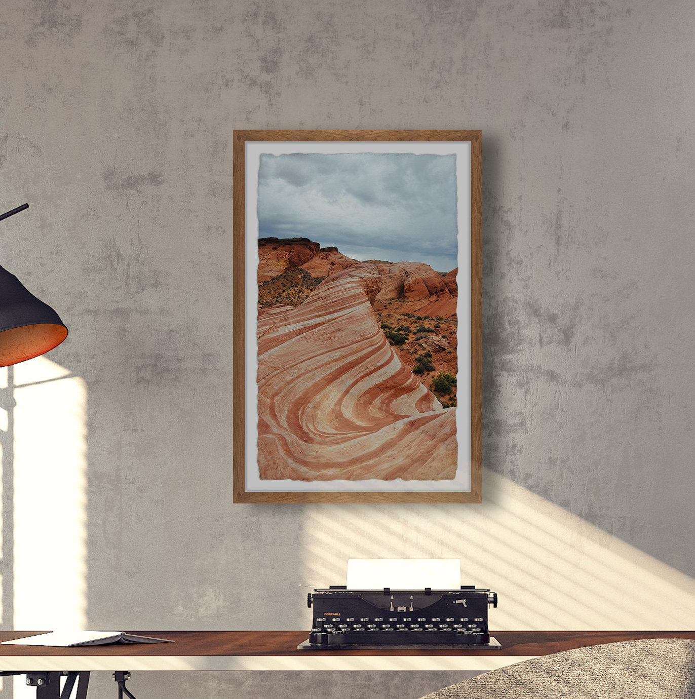 Union Rustic Wave Rocks - Picture Frame Photograph Print on Paper | Wayfair