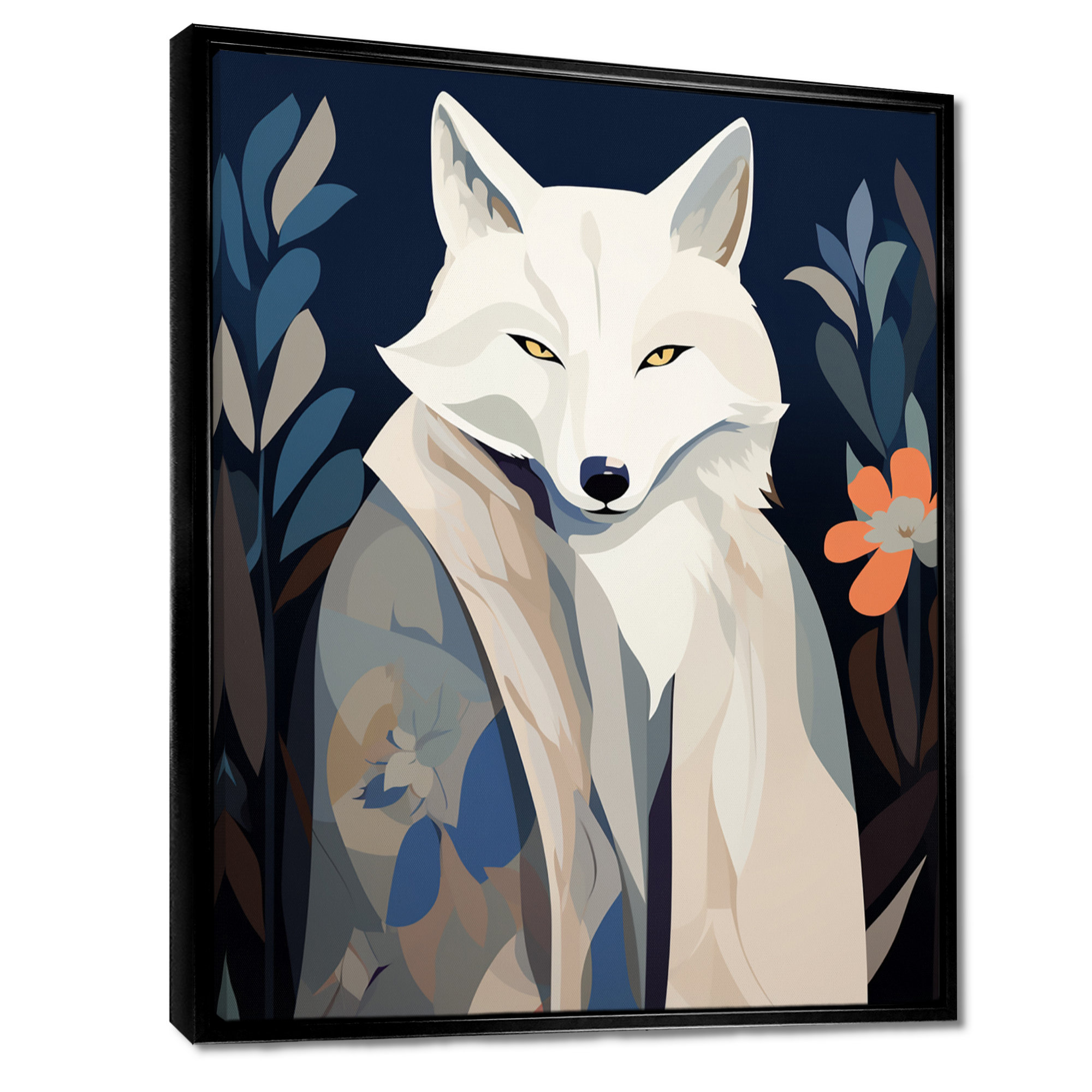 Millwood Pines Gracious Fox Mysterious Retro Illustration - Fox Animal ...