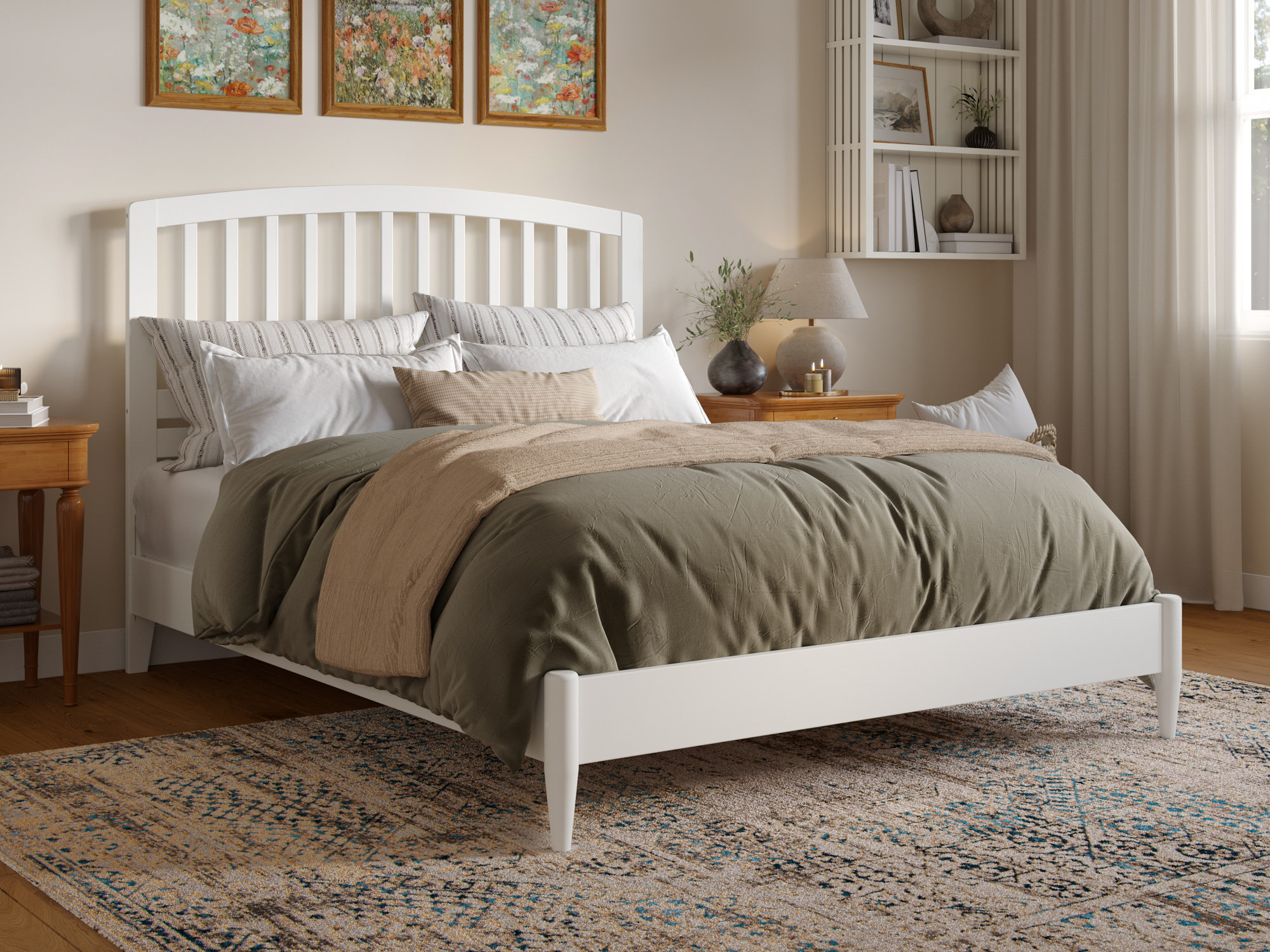Lark Manor Audriel Solid Wood Low Profile Platform Bed & Reviews | Wayfair