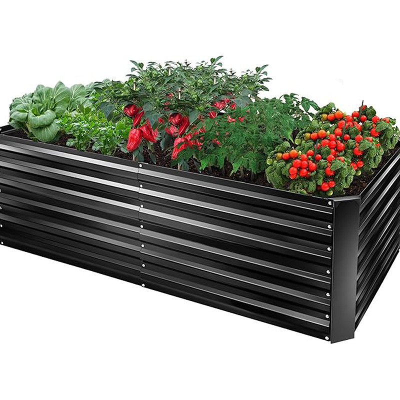 Arlmont & Co. Heavy-Duty Galvanized Steel Raised Bed Garden Bed Kit ...
