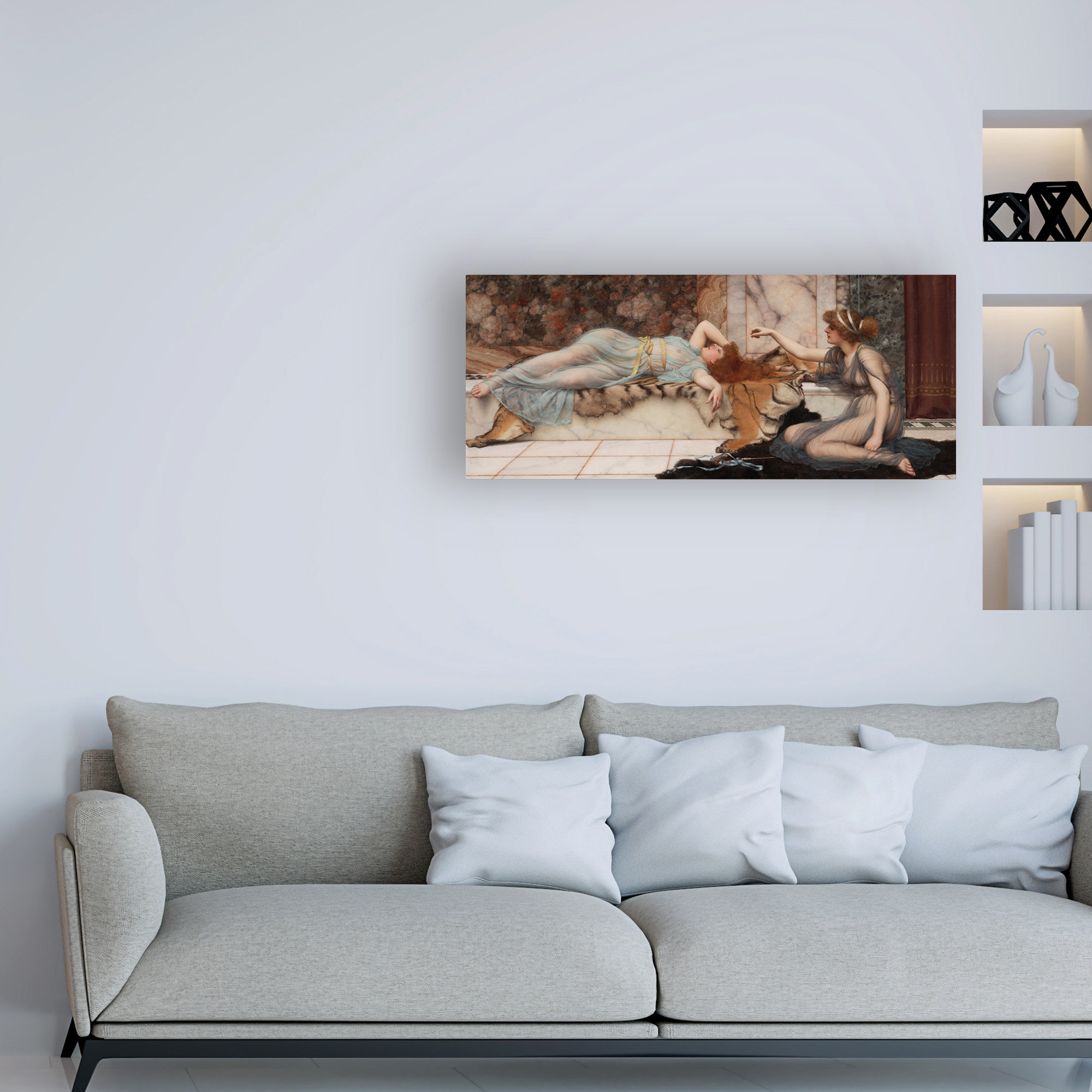 Fleur De Lis Living 'Mischief and Repose' by Godward - Wrapped Canvas ...