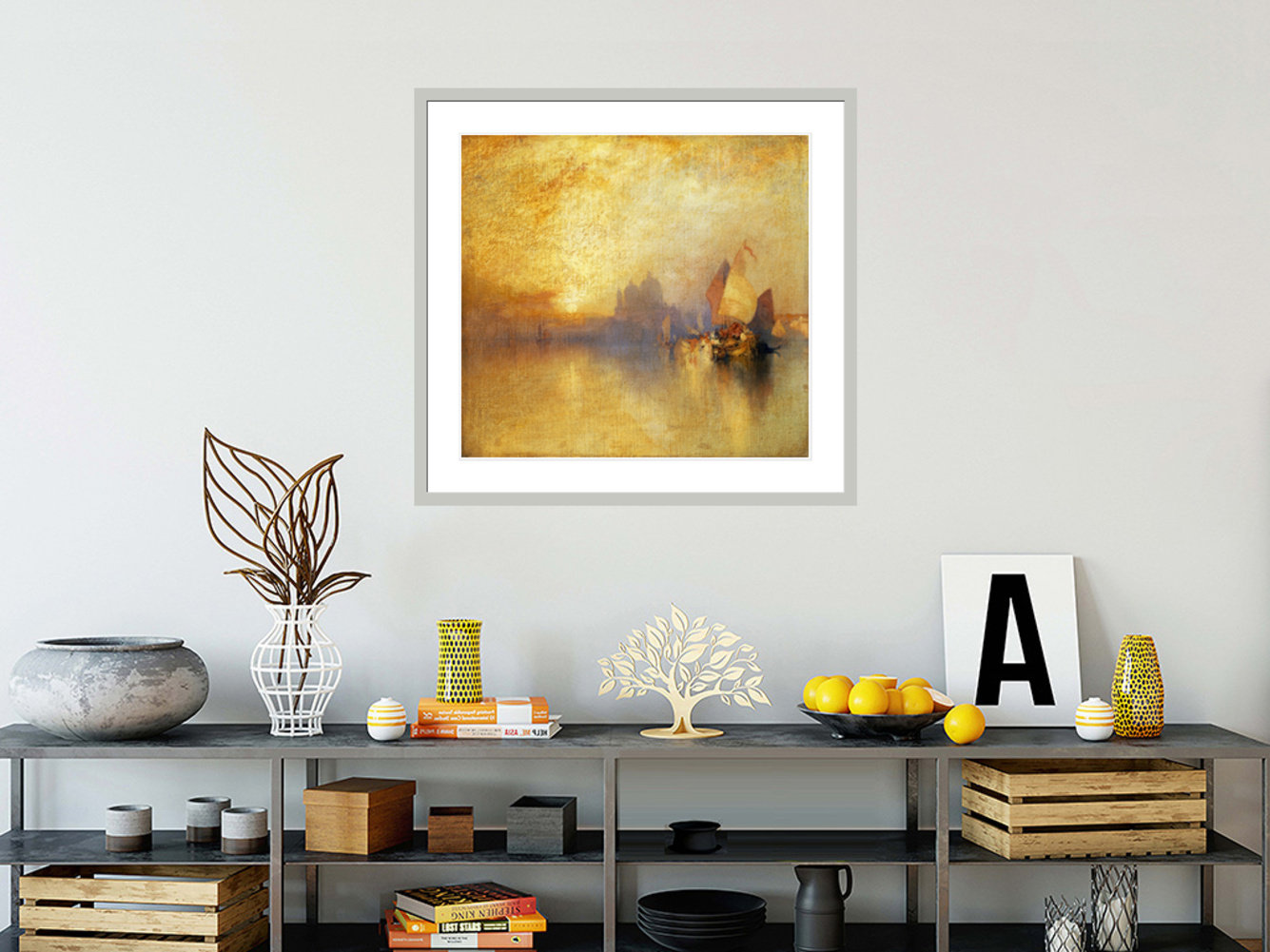 Red Barrel Studio® Opalescent Venice by Thomas Moran -Framed Giclee ...