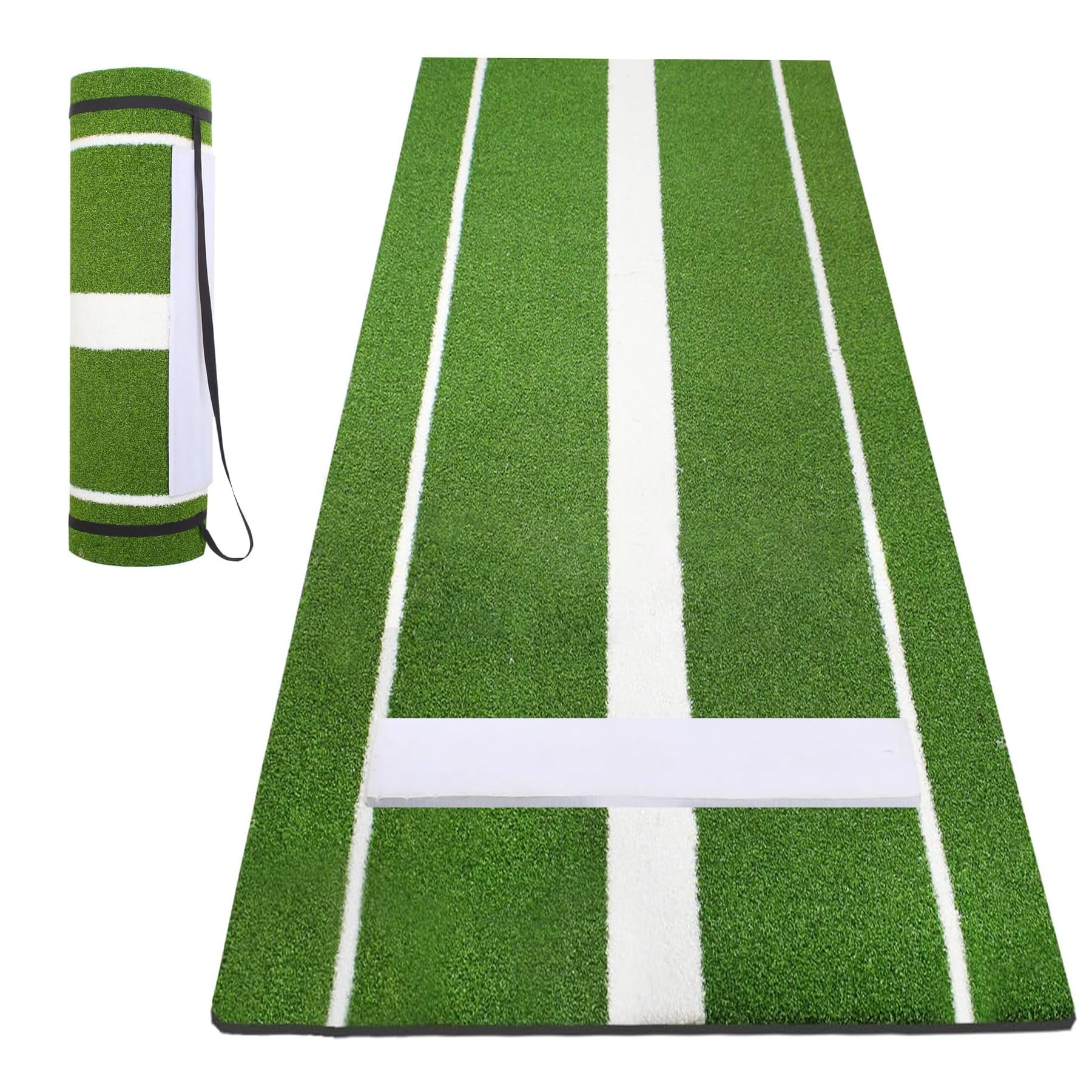 Arlmont & Co. 10x3 Ft Softball Pitching Mat With Rubber Mound ...