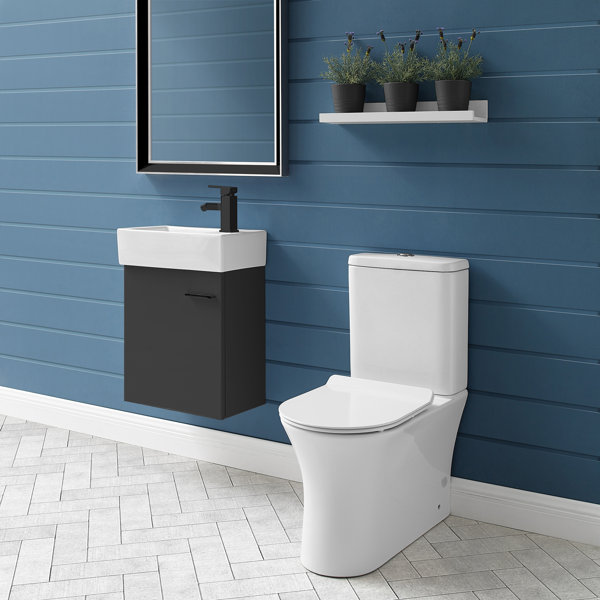 Swiss Madison Calice Two-Piece Elongated Rear Outlet Toilet Dual-Flush ...