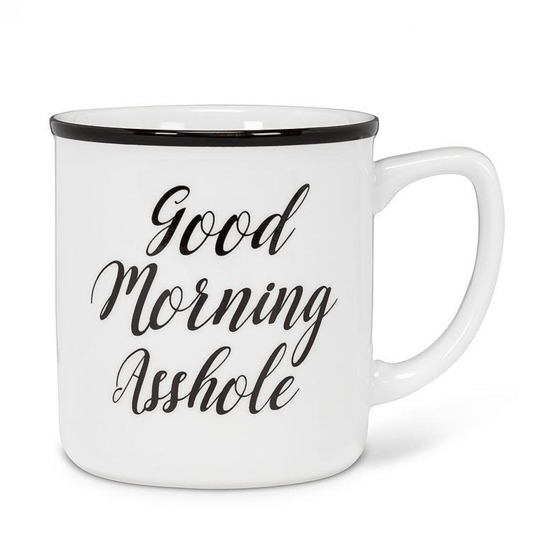 Latitude Run® Good Morning A**Hole Text Mug | Wayfair