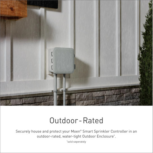 Moen 8-Zone Smart Sprinkler Controller, Wi-Fi Connectible Smart ...
