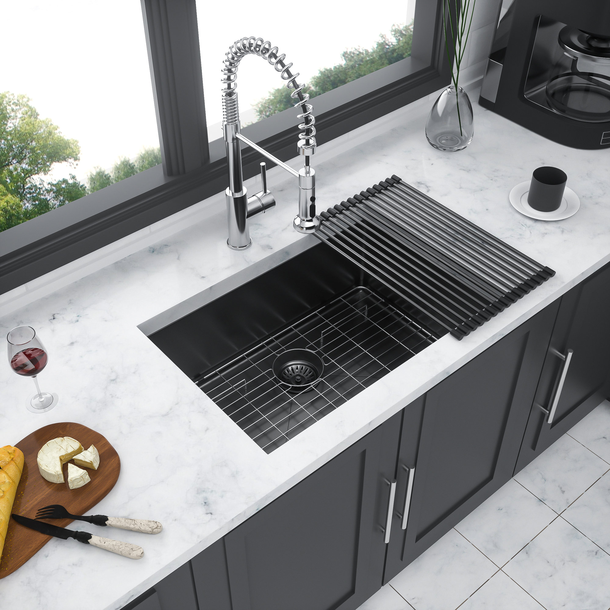 INLE Small Undermount Kitchen Sink – Stainless Steel | Wayfair