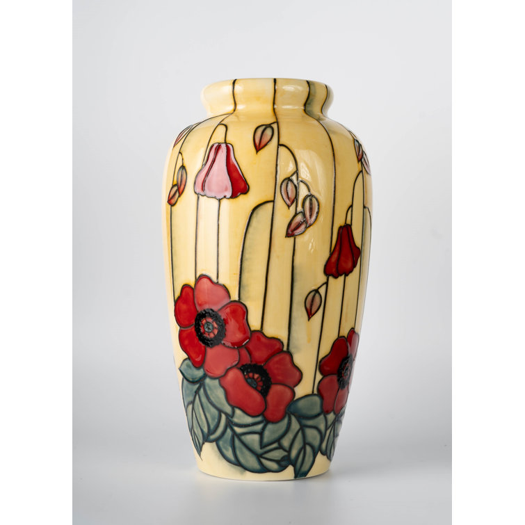 August Grove Old Tupton Ware Yellow Poppy Holscomb Table Vase | Wayfair ...