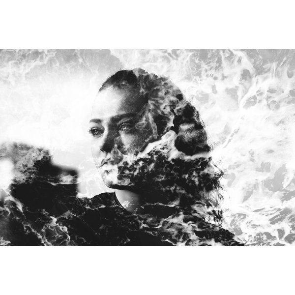 Fairmont Park Double Exposure Of Woman - Wrapped Canvas Graphic Art ...
