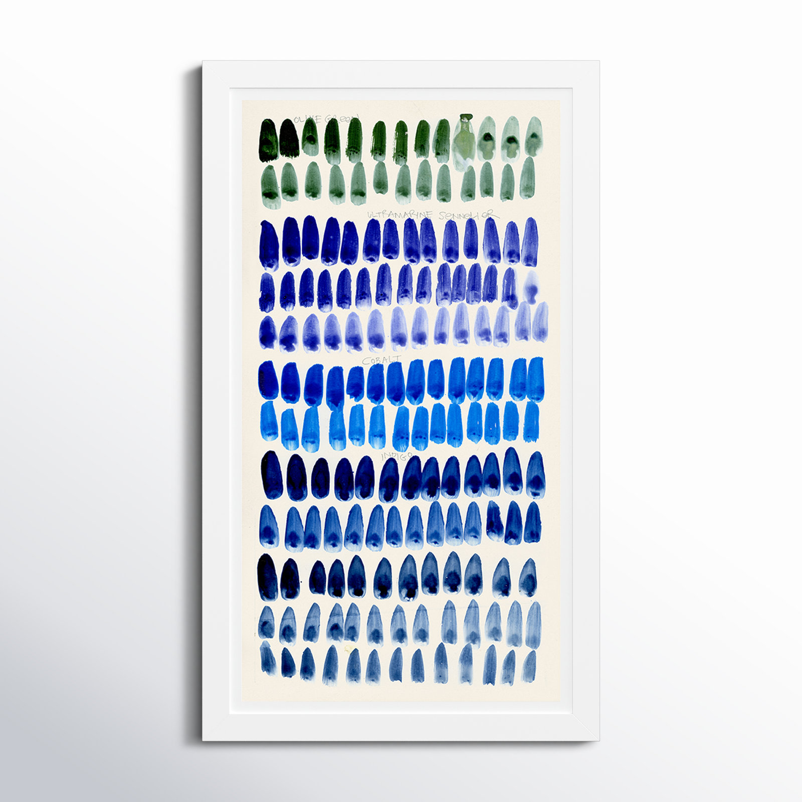 Wade Logan® Swatch Blue by Susan Hable - Picture Frame Graphic Art ...