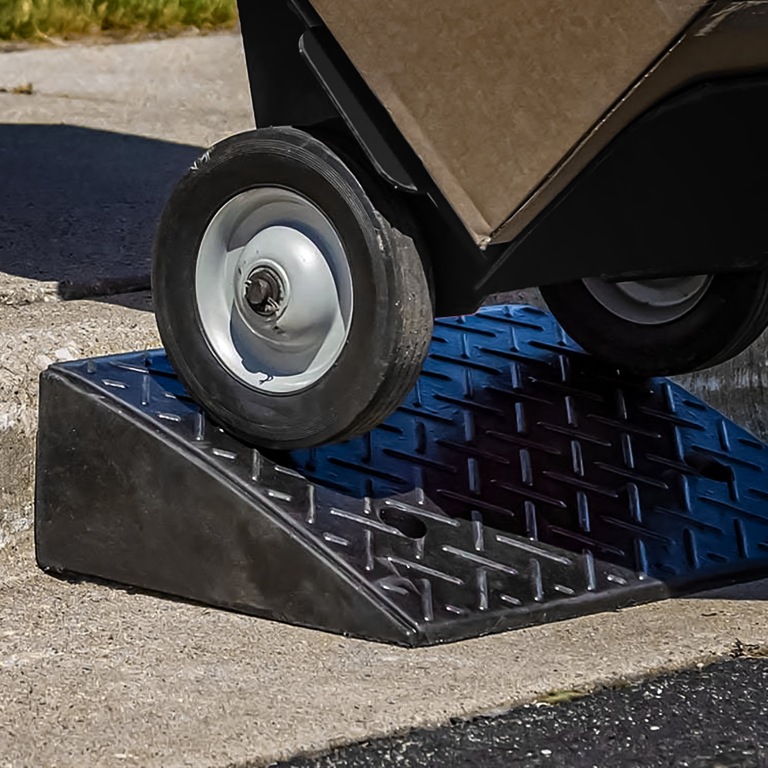 Magshion Rubber Curb Ramp Rise Heavy-Duty Threshold Driveway Ramp For ...