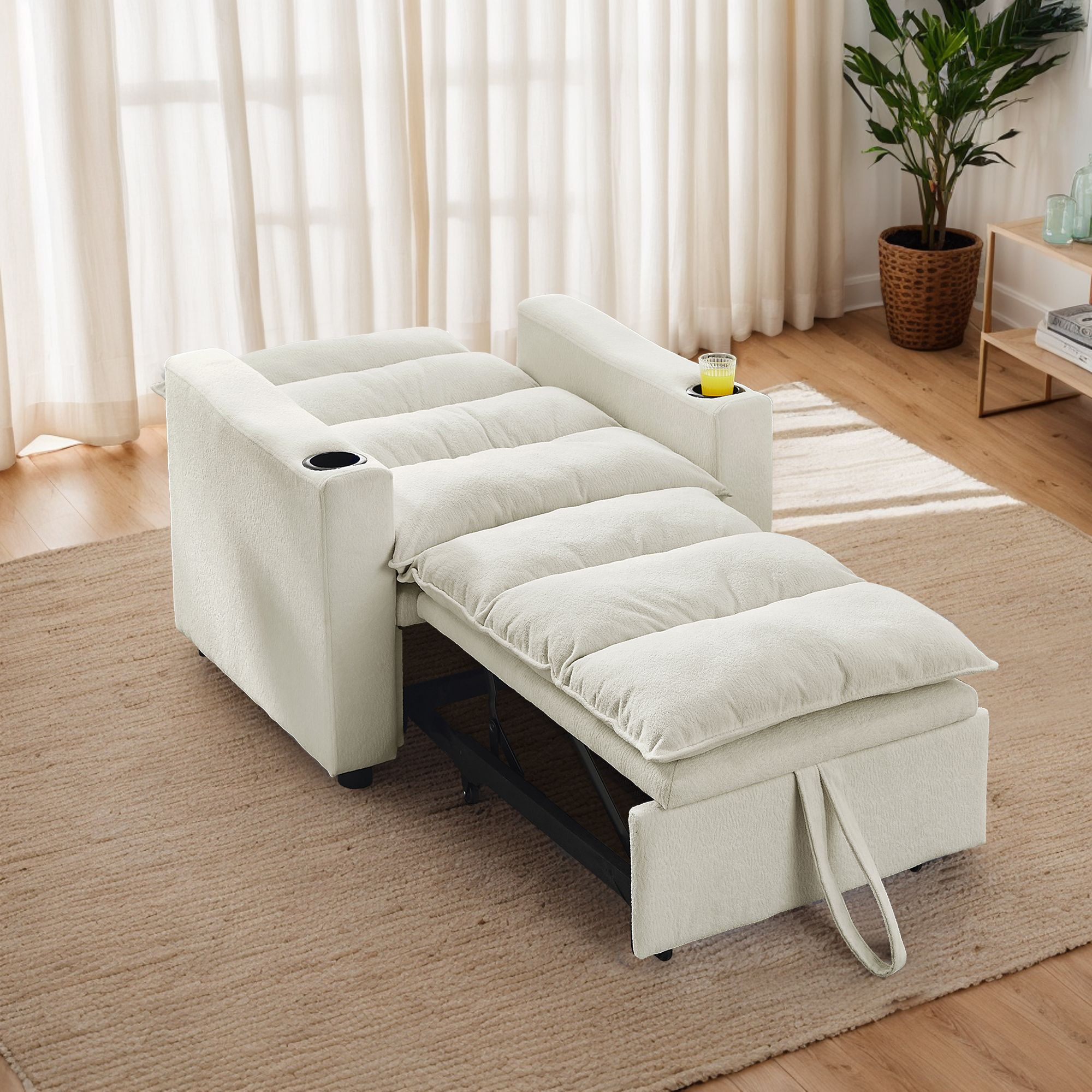 Latitude Run® 36" Sleeper Chair, 3-in-1 Convertible Chair Bed, Lounger ...