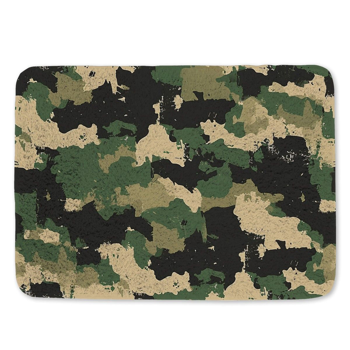 East Urban Home Camouflage Bath Mat Pattern Bathroom Decor Military ...