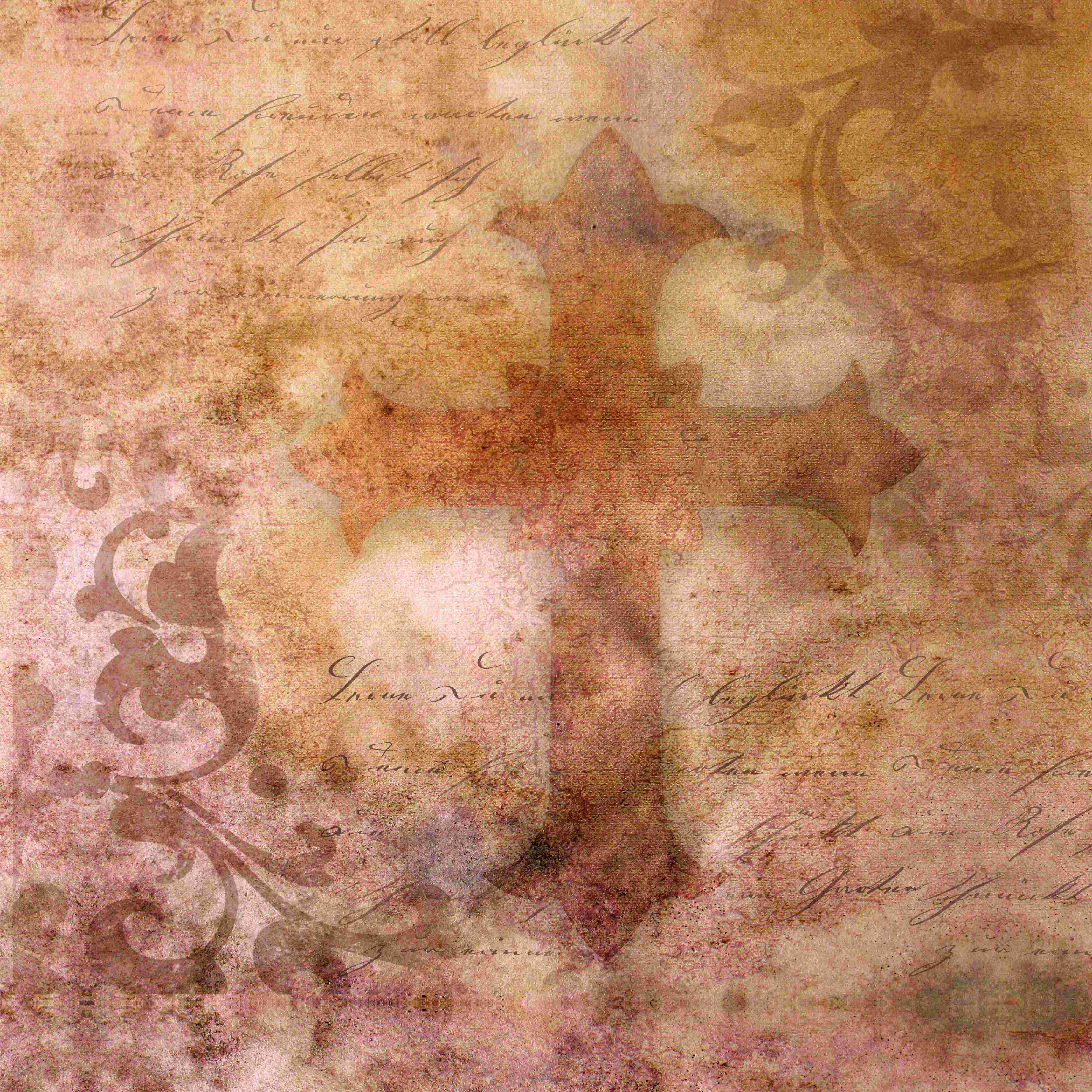 Charlton Home® Weathered Cross - Wrapped Canvas Graphic Art | Wayfair